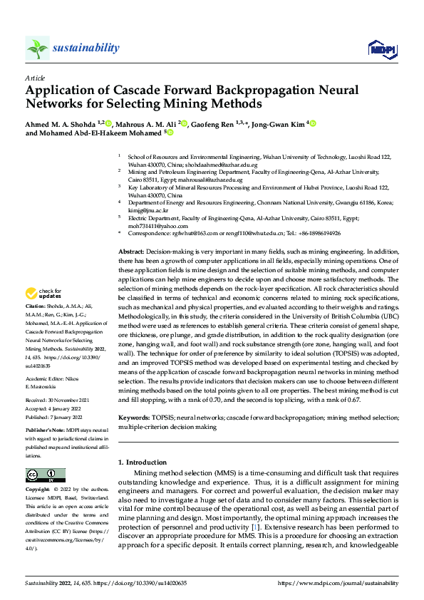 Pdf Application Of Cascade Forward Backpropagation Neural Networks