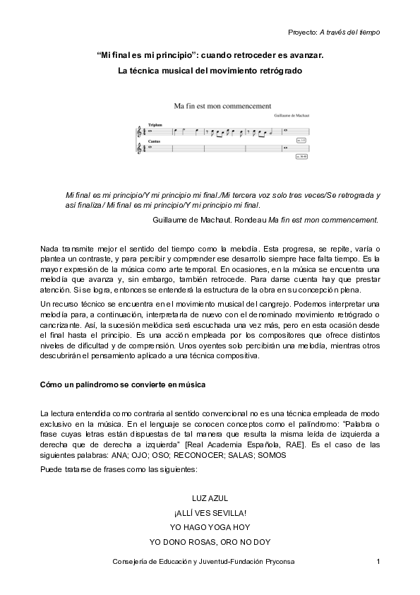 (PDF) "Mi final es mi principio": Cuando retroceder es avanzar. La ...