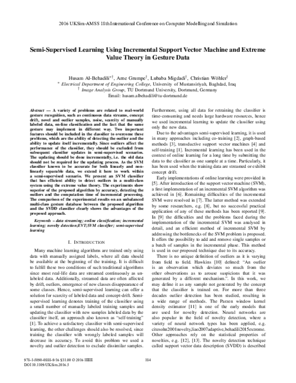 (PDF) Semi-supervised Learning Using Incremental Support Vector Machine ...