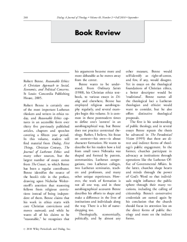 (PDF) Book Review: To Do Justice: A Guide for Progressive Christians ...