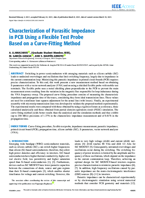 Pdf Characterization Of Parasitic Impedance In Pcb Using A Flexible