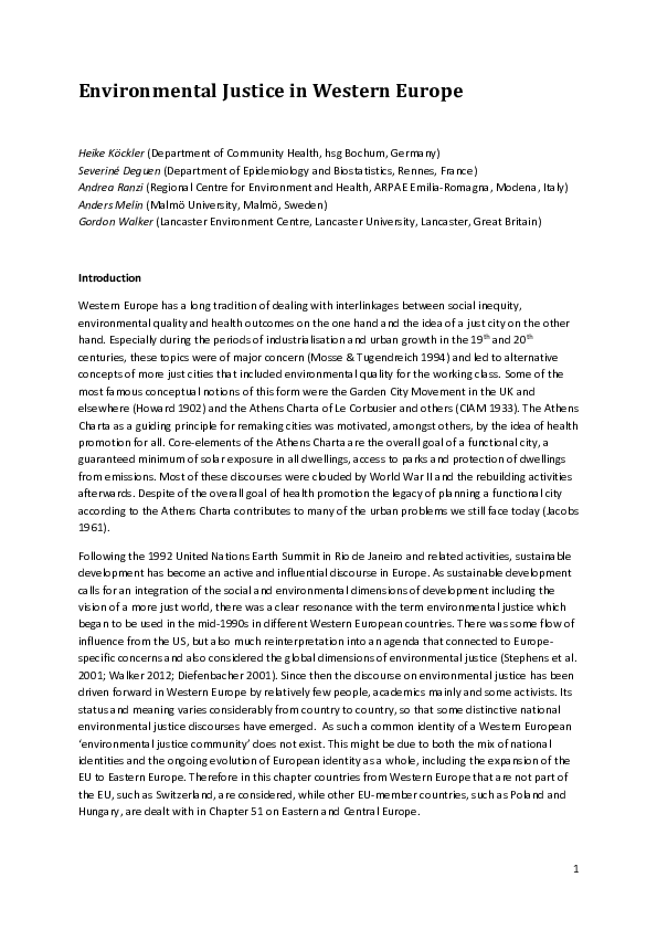(PDF) The Routledge Handbook of Environmental Justice