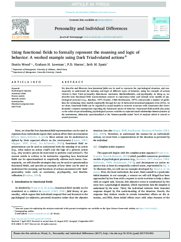 (PDF) Using functional fields to formally represent the meaning and ...
