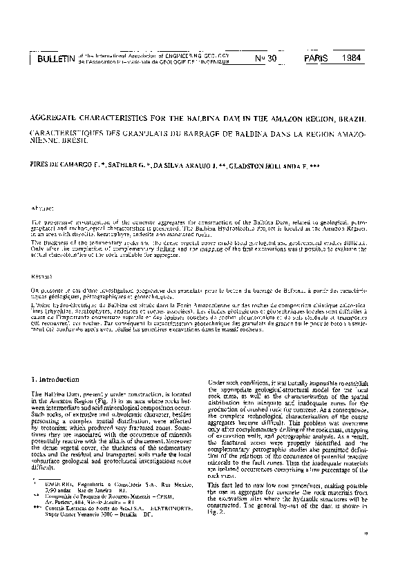 (PDF) Aggregate characteristics for the balbina dam in the Amazon ...