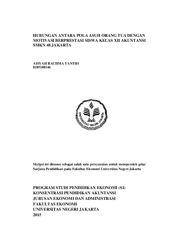(PDF) Hubungan Antara Pola Asuh Orang Tua Dengan Motivasi Berprestasi Siswa Kelas XII Akuntansi ...