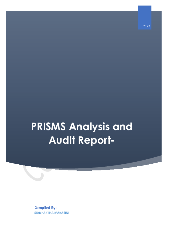(PDF) PRISMS Audit Report
