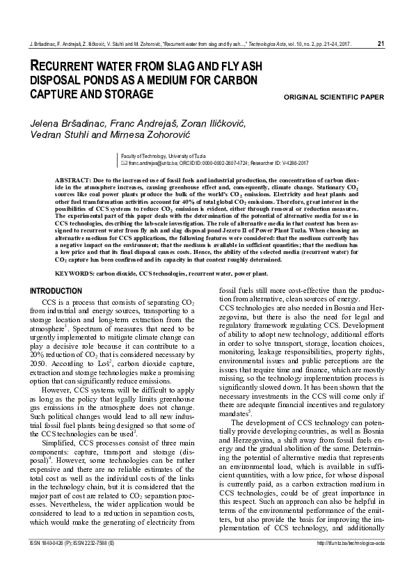 (PDF) Recurrent water from slag and fly ash disposal ponds as a medium ...