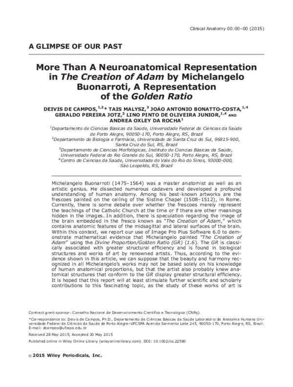 (PDF) More than a neuroanatomical representation in The Creation of ...