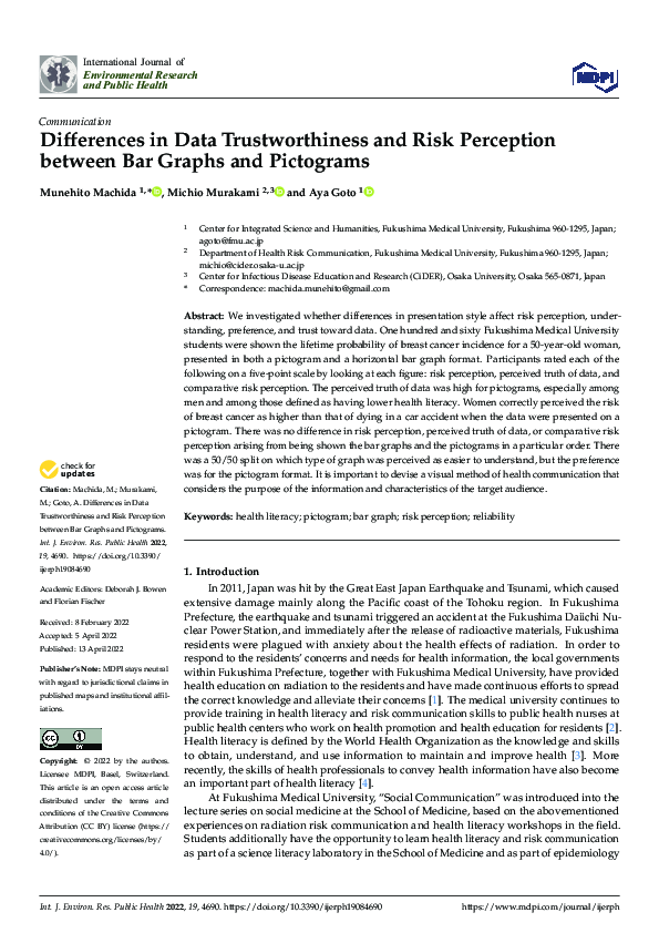 (PDF) Differences in Data Trustworthiness and Risk Perception between ...