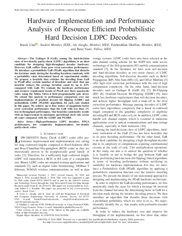 (PDF) Hardware Implementation and Performance Analysis of NLM-128 Stream Cipher