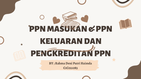 (PDF) PPT 12 PPN MASUKAN & PPN KELUARAN DAN PENGKREDITAN PPN