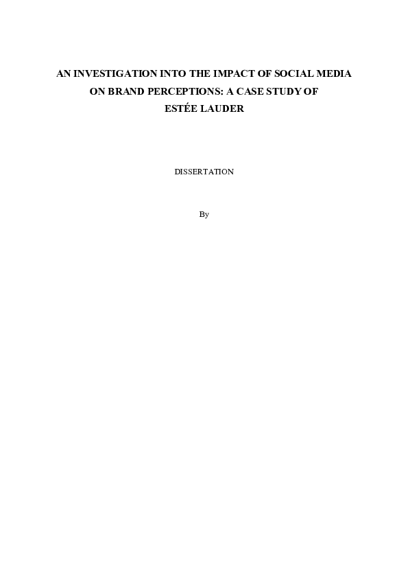 (PDF) An Investigation Into the Impact of Social Media on Brand ...
