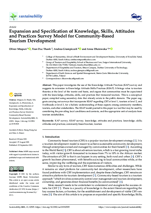 (PDF) Expansion and Specification of Knowledge, Skills, Attitudes and Practices Survey Model for ...