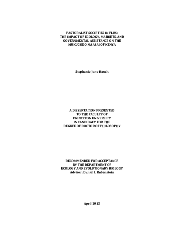 (PDF) Ecology and Evolutionary Biology