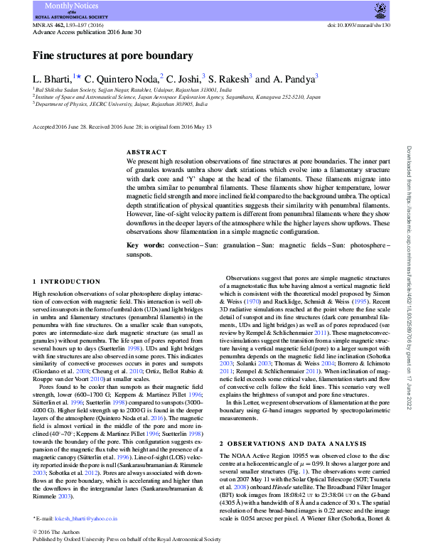 (PDF) Fine structures at pore boundary