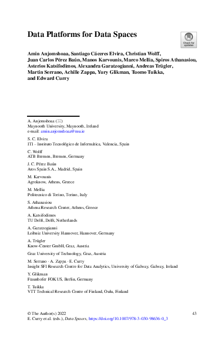 (PDF) Data Platforms for Data Spaces