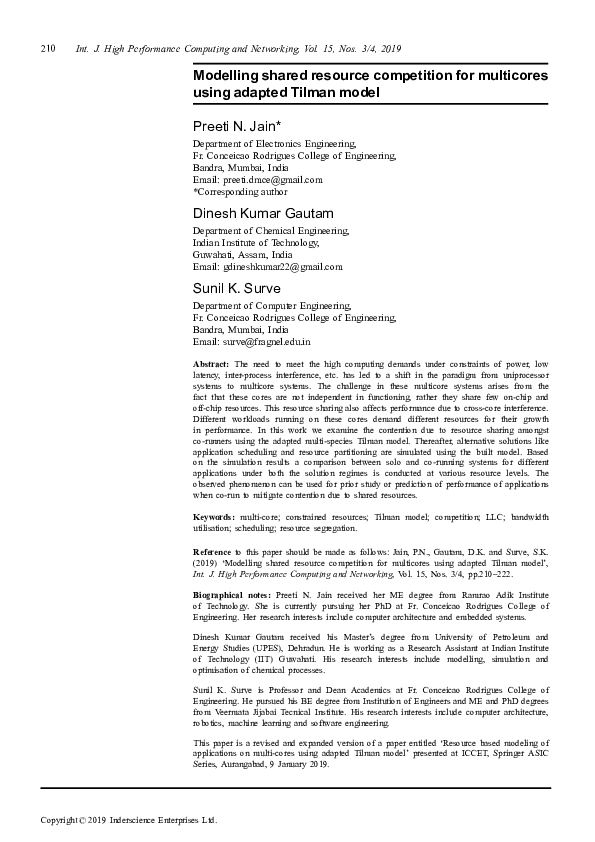 (PDF) Modelling shared resource competition for multicores using ...