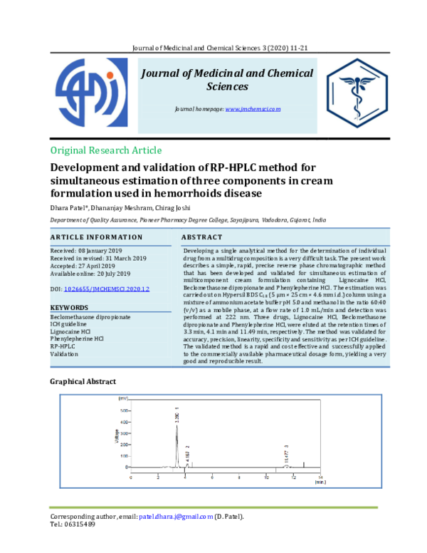 (PDF) Development and Validation of RP-HPLC method for Quantification of Myristicin from Nutmeg ...