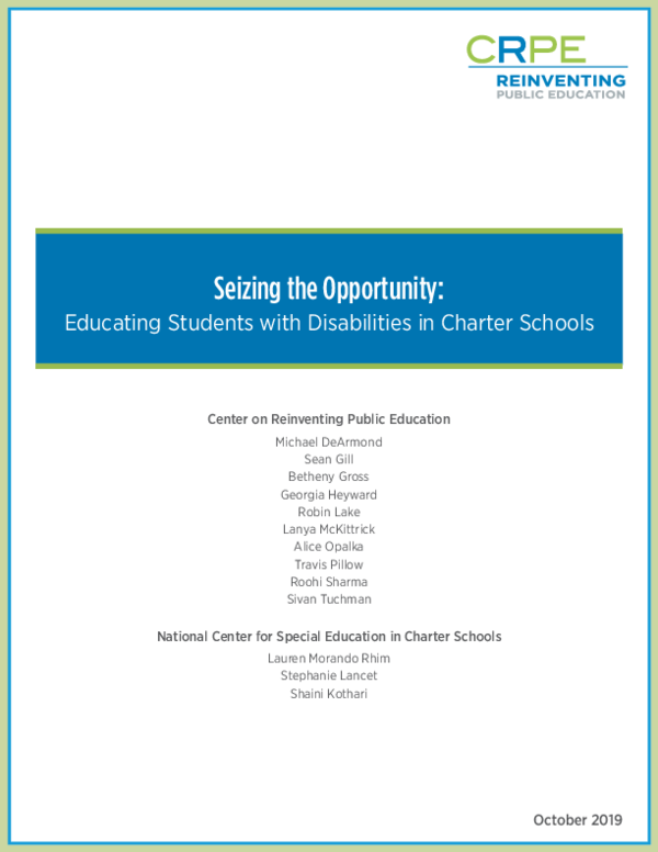 (PDF) Seizing the Opportunity: Educating Students with Disabilities in ...