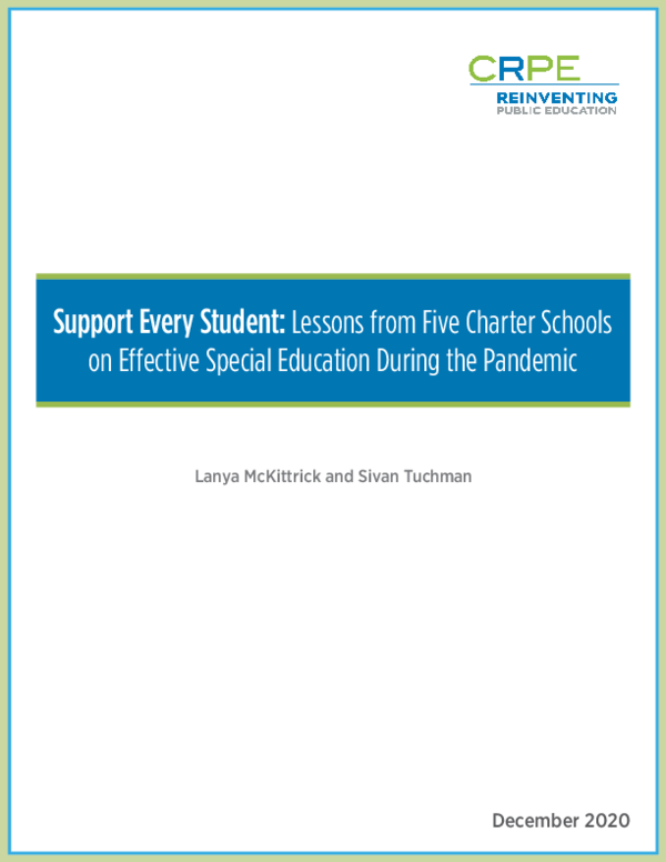 (PDF) Support Every Student: Lessons from Five Charter Schools on ...