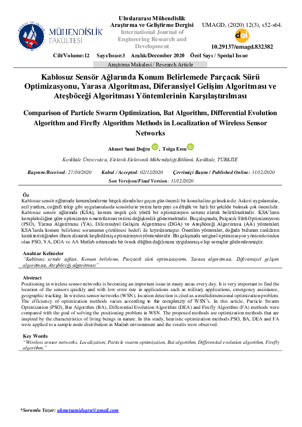Comparison Of Particle Swarm Optimization Bat Algorithm Differential