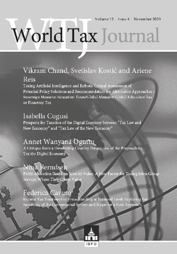 (PDF) Taxing artificial intelligence and robots : critical assessment ...