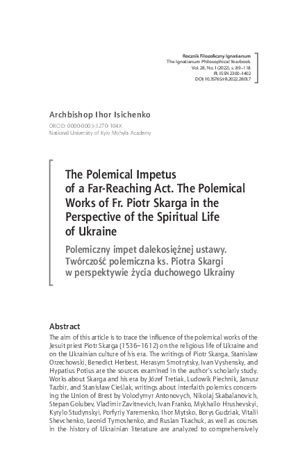 (PDF) The Polemical Impetus of a Far-Reaching Act