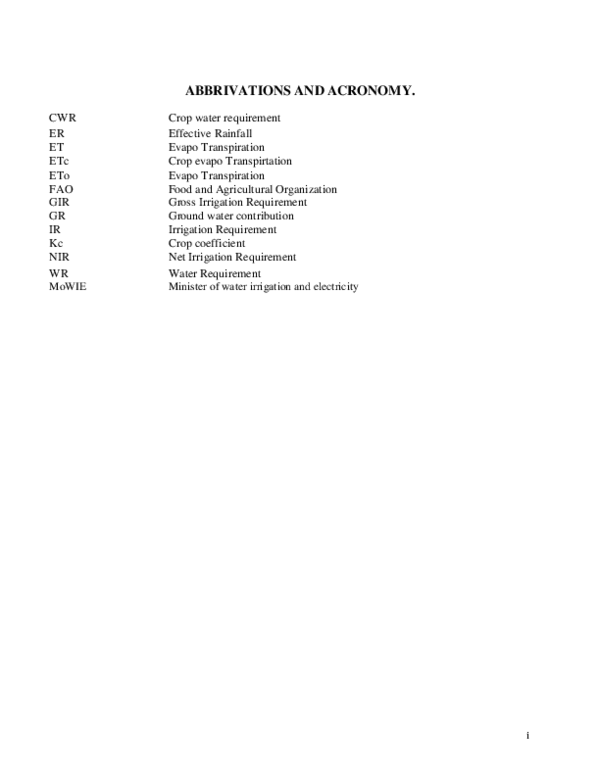 (PDF) small scale irrigation