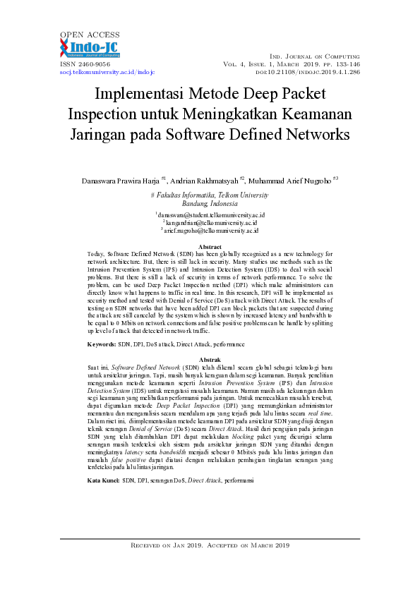 (PDF) Implementasi untuk Meningkatkan Keamanan Jaringan Menggunakan Deep Packet Inspection pada ...