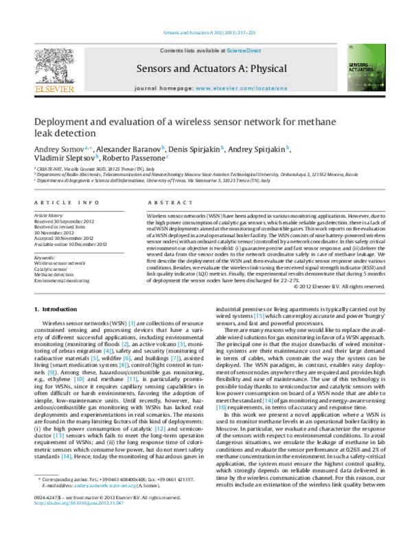 Pdf Deployment And Evaluation Of A Wireless Sensor Network For