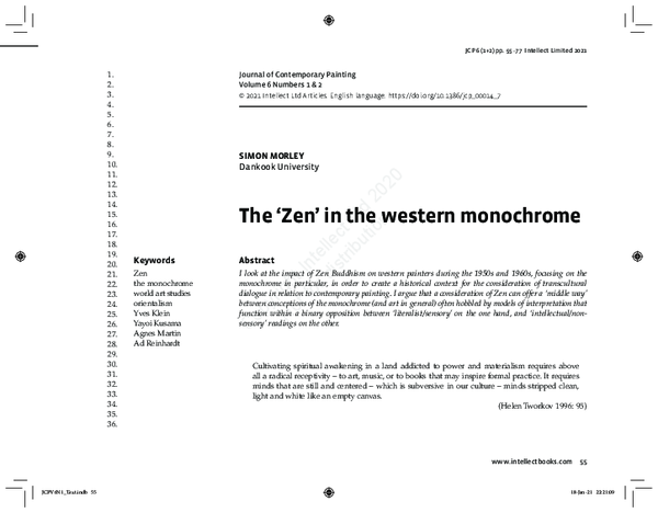 (PDF) The 'Zen' in the western monochrome