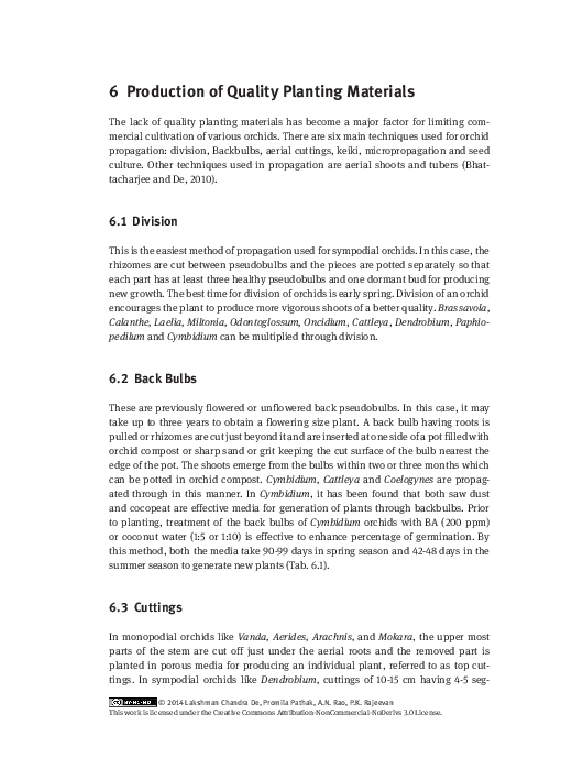 (PDF) 6 Production of Quality Planting Materials