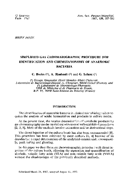 (PDF) Simplified gas chromatographic procedure for identification and ...