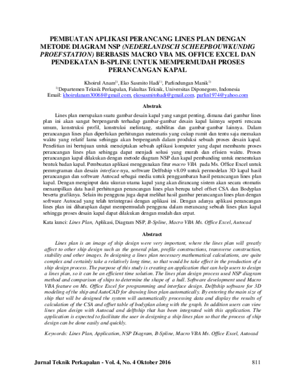 (PDF) Pembuatan Aplikasi Perancang Lines Plan Dengan Metode Diagram NSP ...