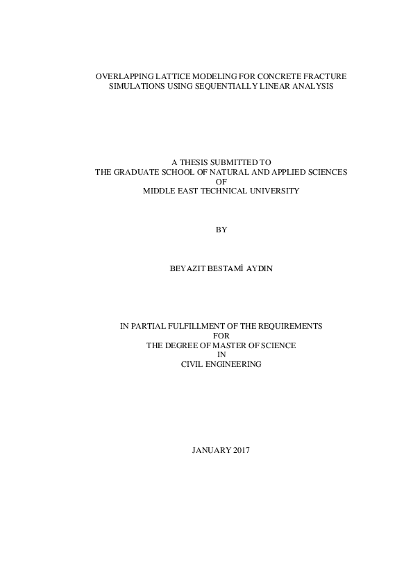 Pdf Overlapping Lattice Modeling For Concrete Fracture Simulations Using Sequentially Linear