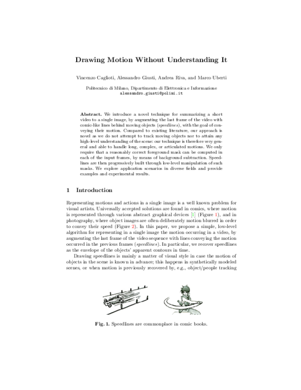 (PDF) Drawing Motion without Understanding It