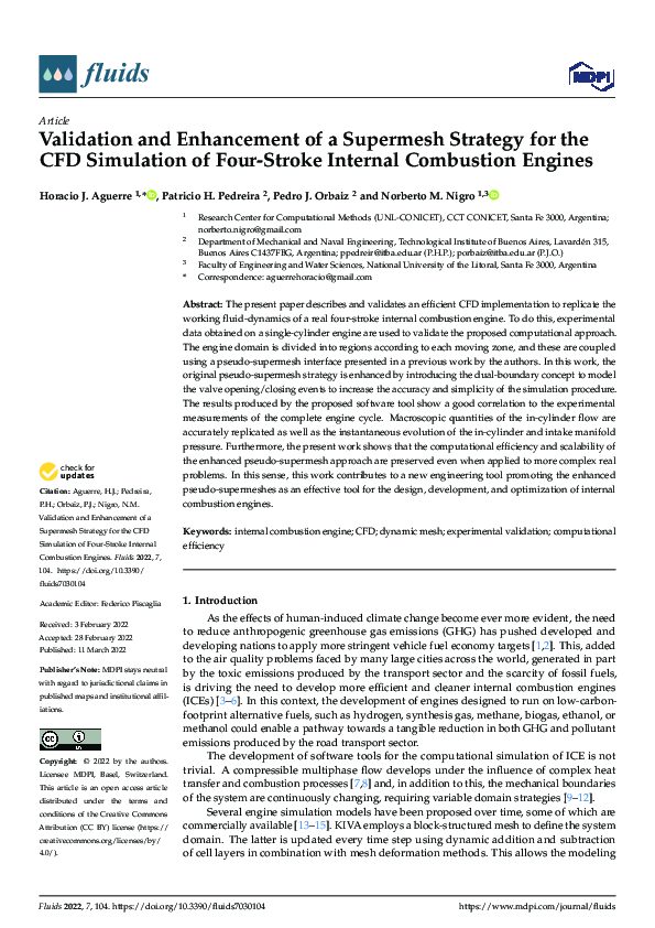 Pdf Validation And Enhancement Of A Supermesh Strategy For The Cfd