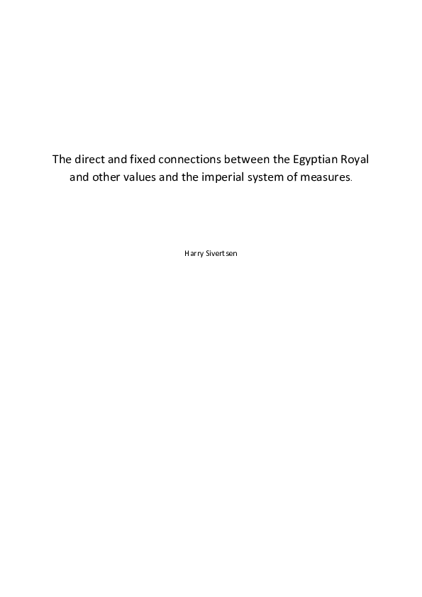 (PDF) The direct and fixed connections between the Egyptian Royal and ...