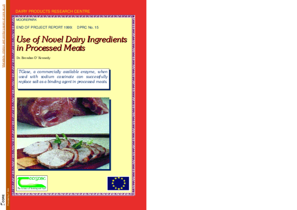 (PDF) Optimisation of Ingredient Formulation in Processed Meat Products