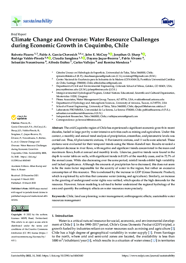 (PDF) Climate Change and Overuse: Water Resource Challenges during ...