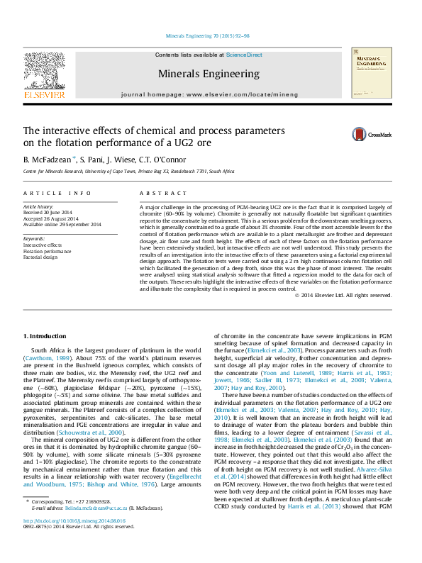 (PDF) The interactive effects of chemical and process parameters on the ...