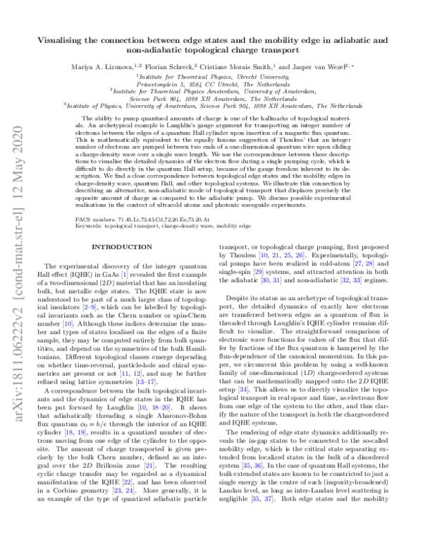 (PDF) Visualizing the connection between edge states and the mobility ...