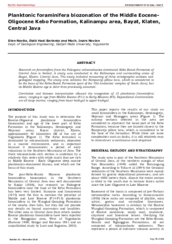(PDF) Planktonic Foraminifera Biozonation of the Middle Eocene ...