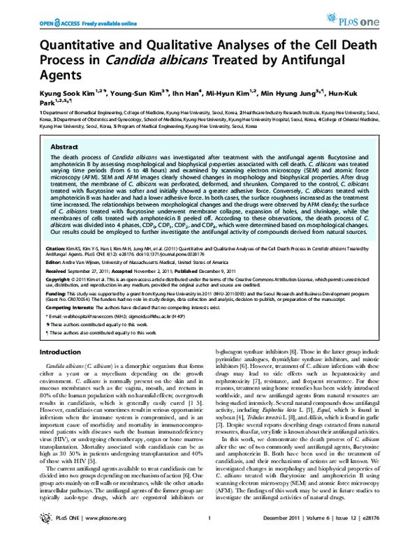 (PDF) Quantitative and Qualitative Analyses of the Cell Death Process ...