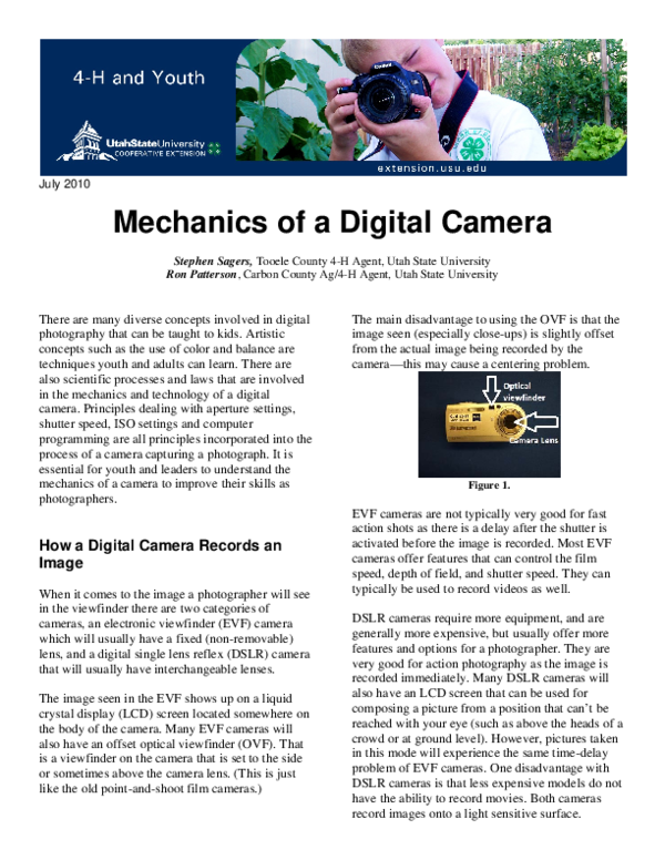 (PDF) Mechanics of a Digital Camera