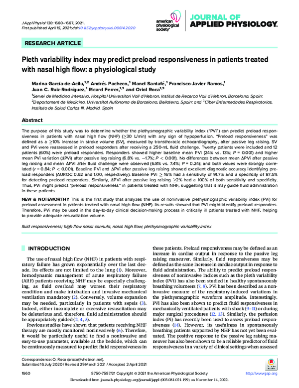 (PDF) Pleth variability index may predict preload responsiveness in ...