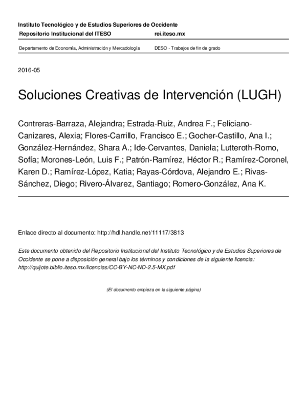 (PDF) Soluciones Creativas de Intervención (LUGH)