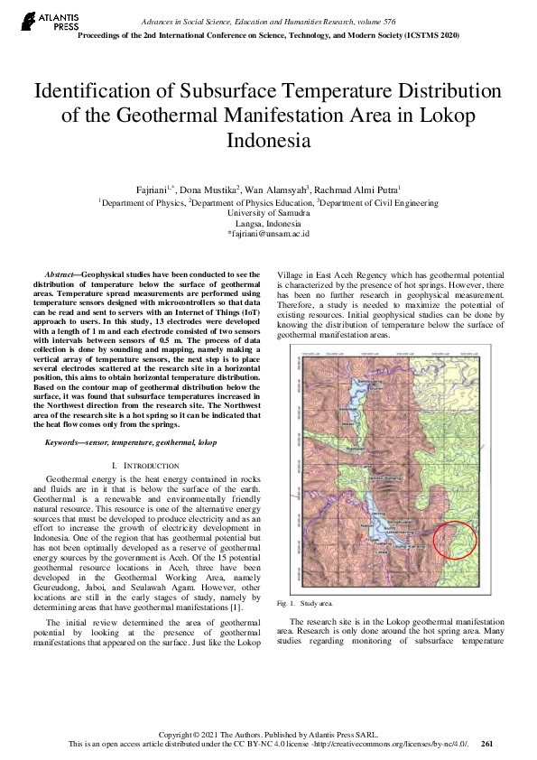 Pdf Identification Of Subsurface Temperature Distribution Of The