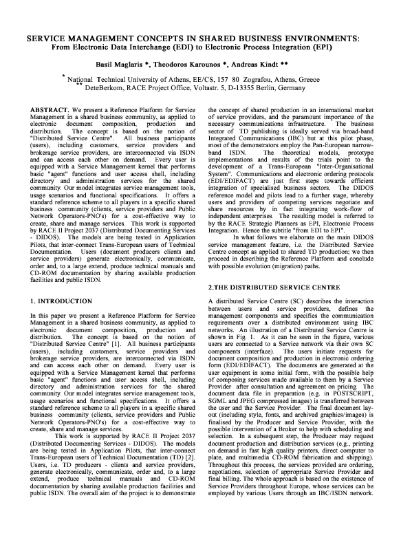 (PDF) Service management concepts in shared business environments: from electronic data ...