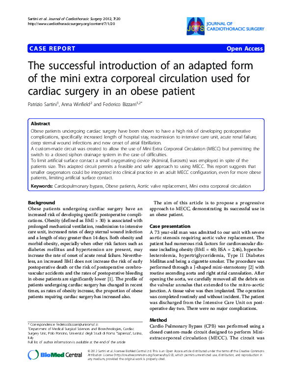 (PDF) The successful introduction of an adapted form of the mini extra ...